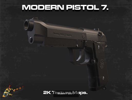 3D Model Collection Modern Pistols Pack VR / AR / low-poly | CGTrader