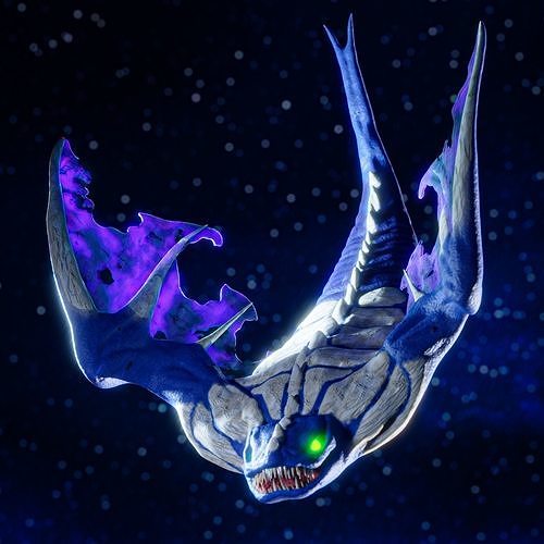 Realistic Minecraft Phantom 3D model rigged | CGTrader