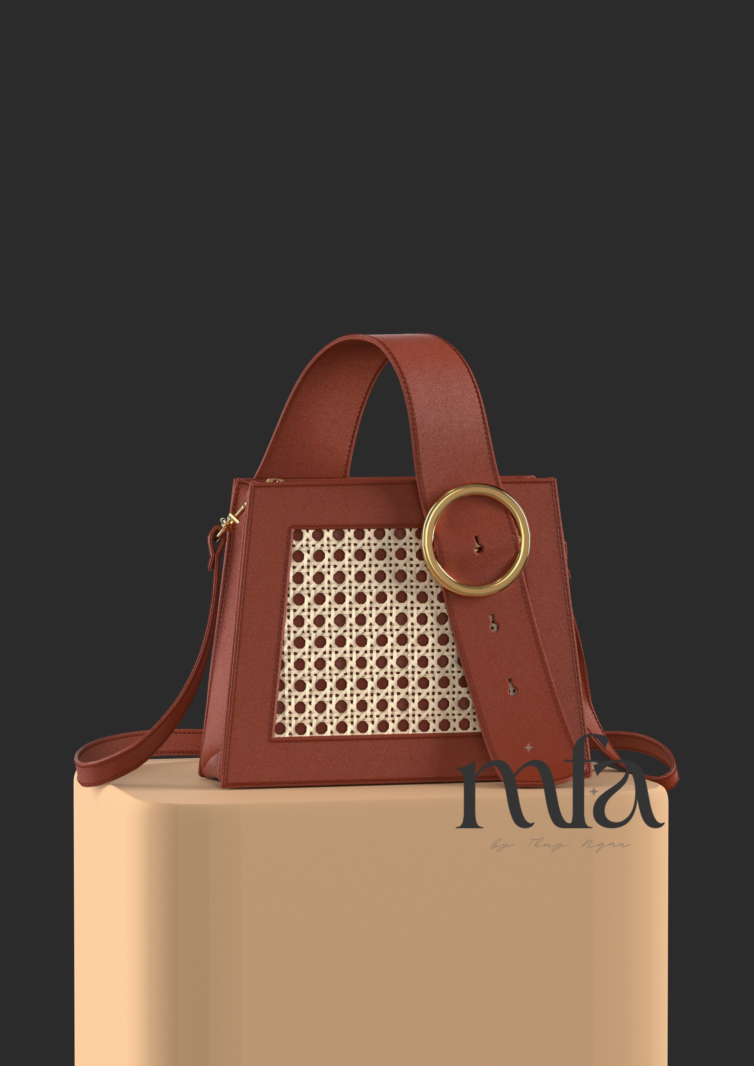 Weave Handbag 3D model rigged | CGTrader