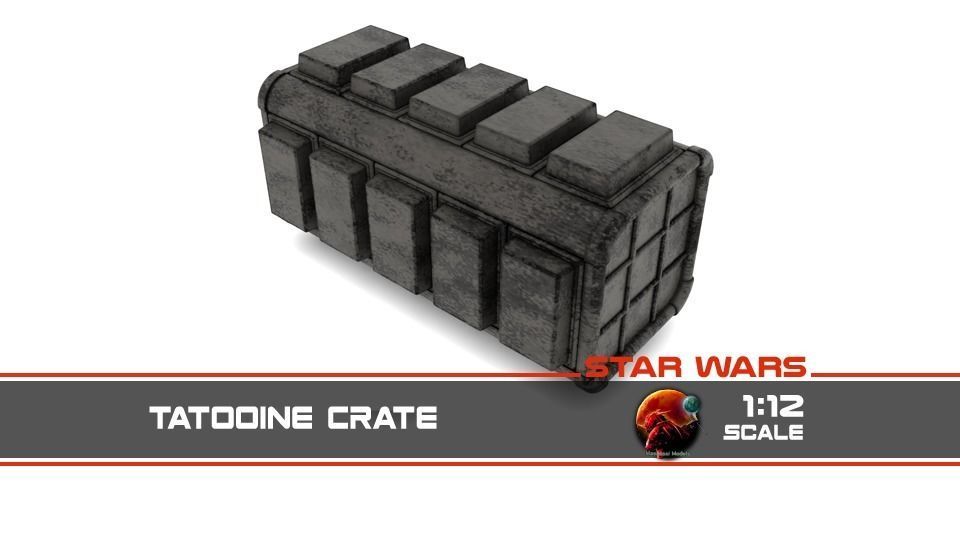 Tatooine Crate free 3D model 3D printable | CGTrader