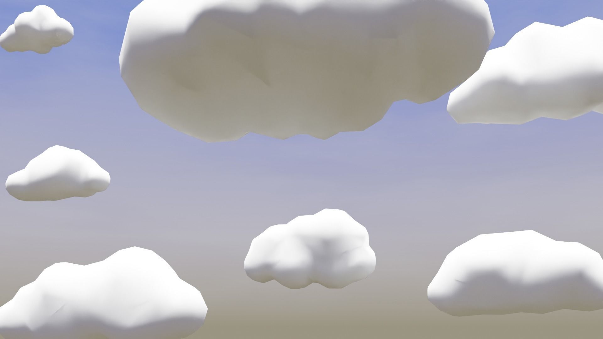 3D model Lowpoly Stylized Cloud Pack VR / AR / low-poly | CGTrader
