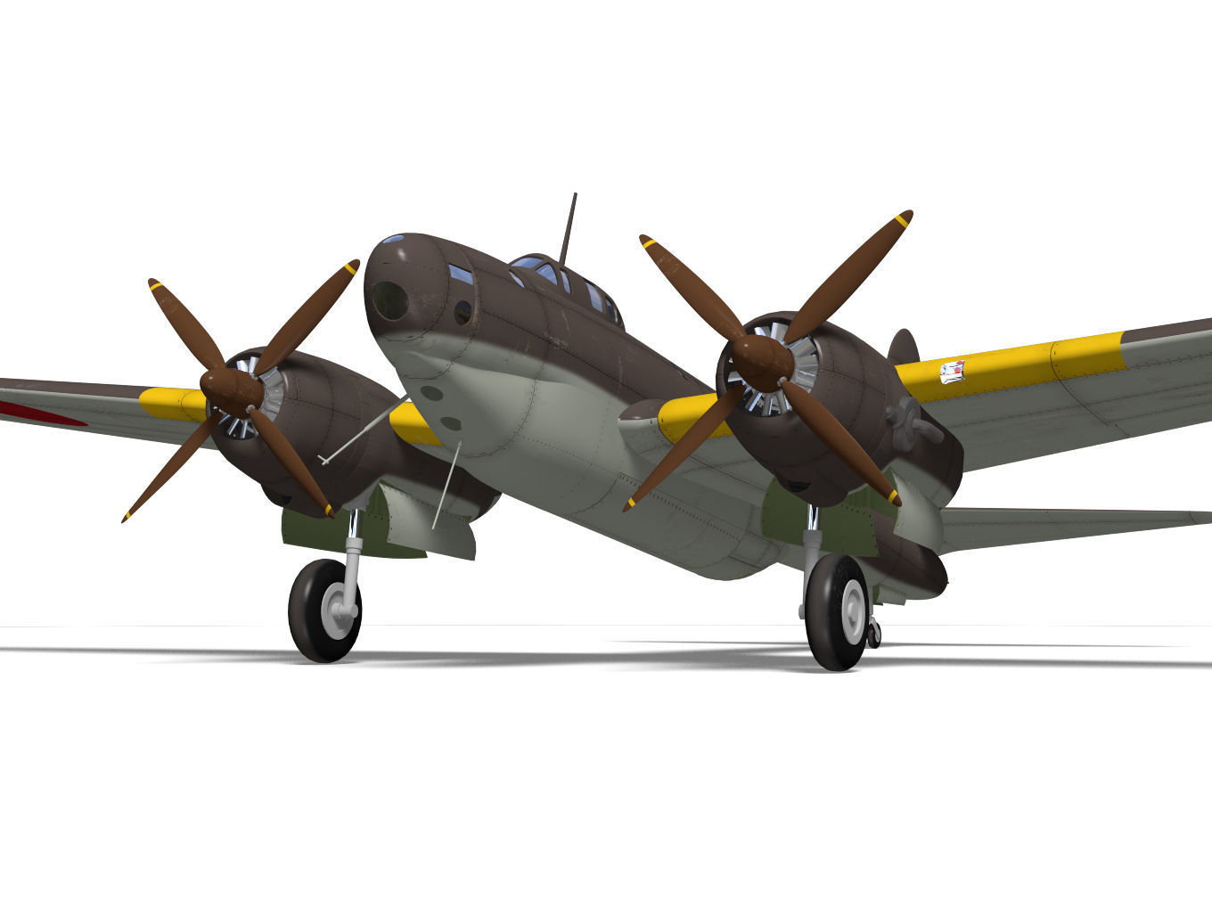 Tachikawa Ki74 Patsy 3D model | CGTrader