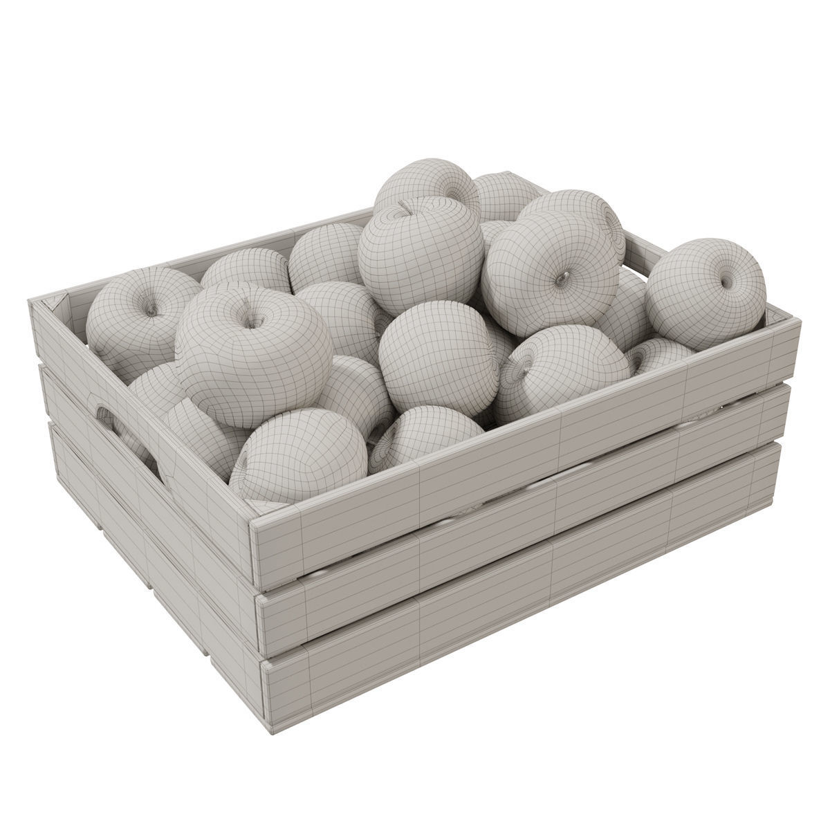 apple crates 3D model | CGTrader