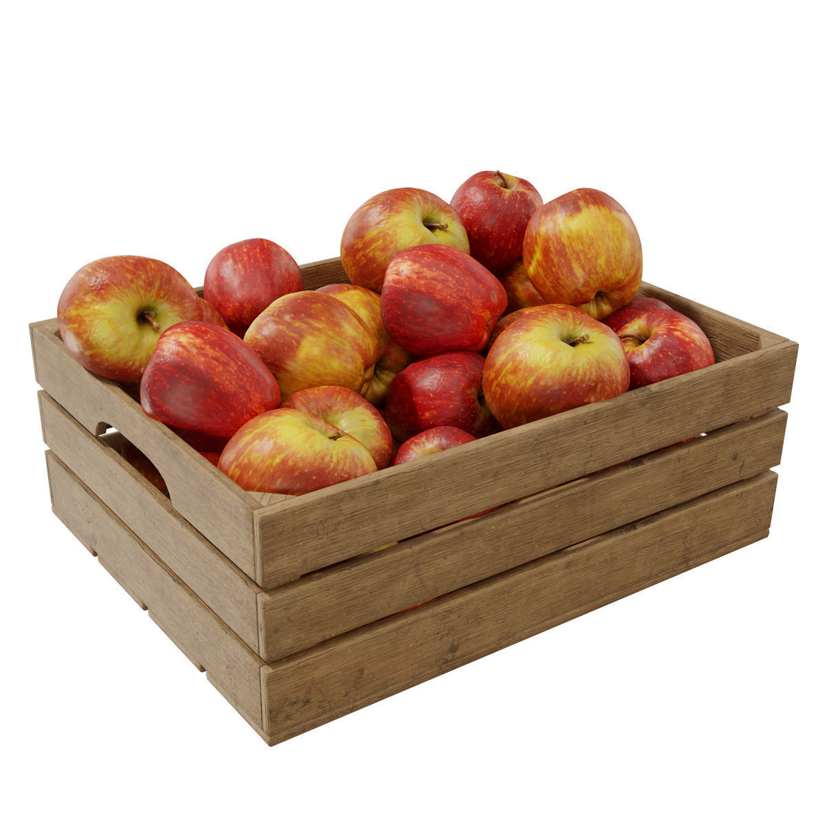 apple crates set 02 3D model | CGTrader