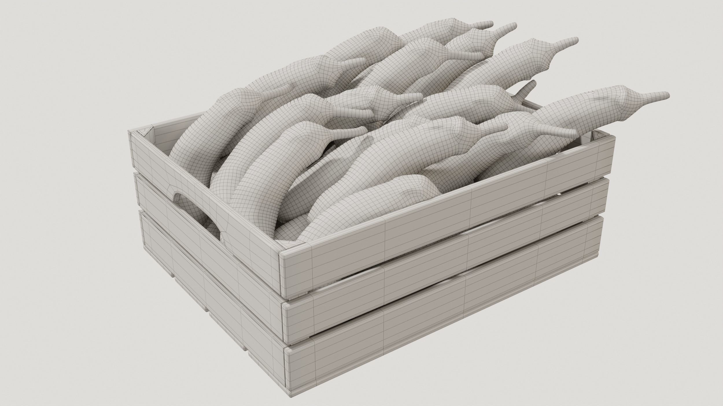 Eggplant crates 3D model | CGTrader