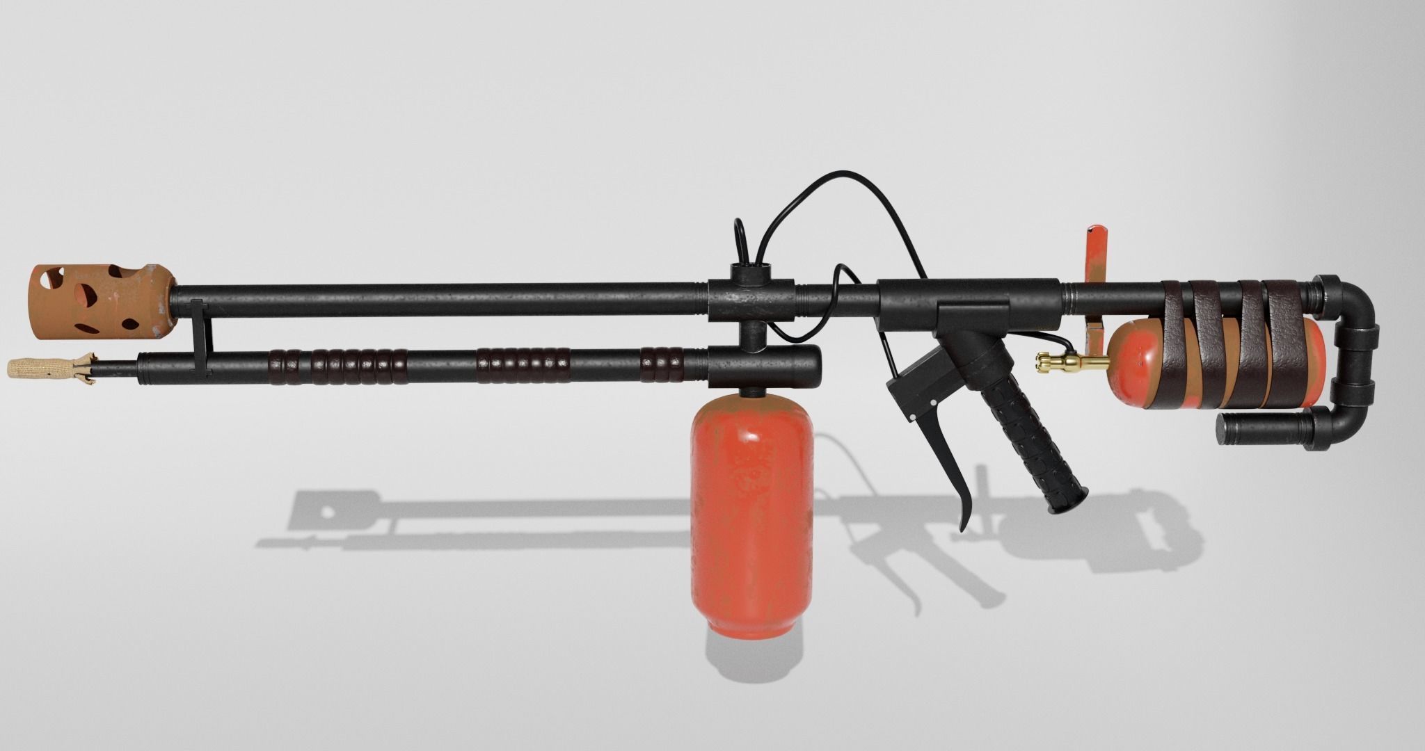 flamethrower Gun 3D model | CGTrader