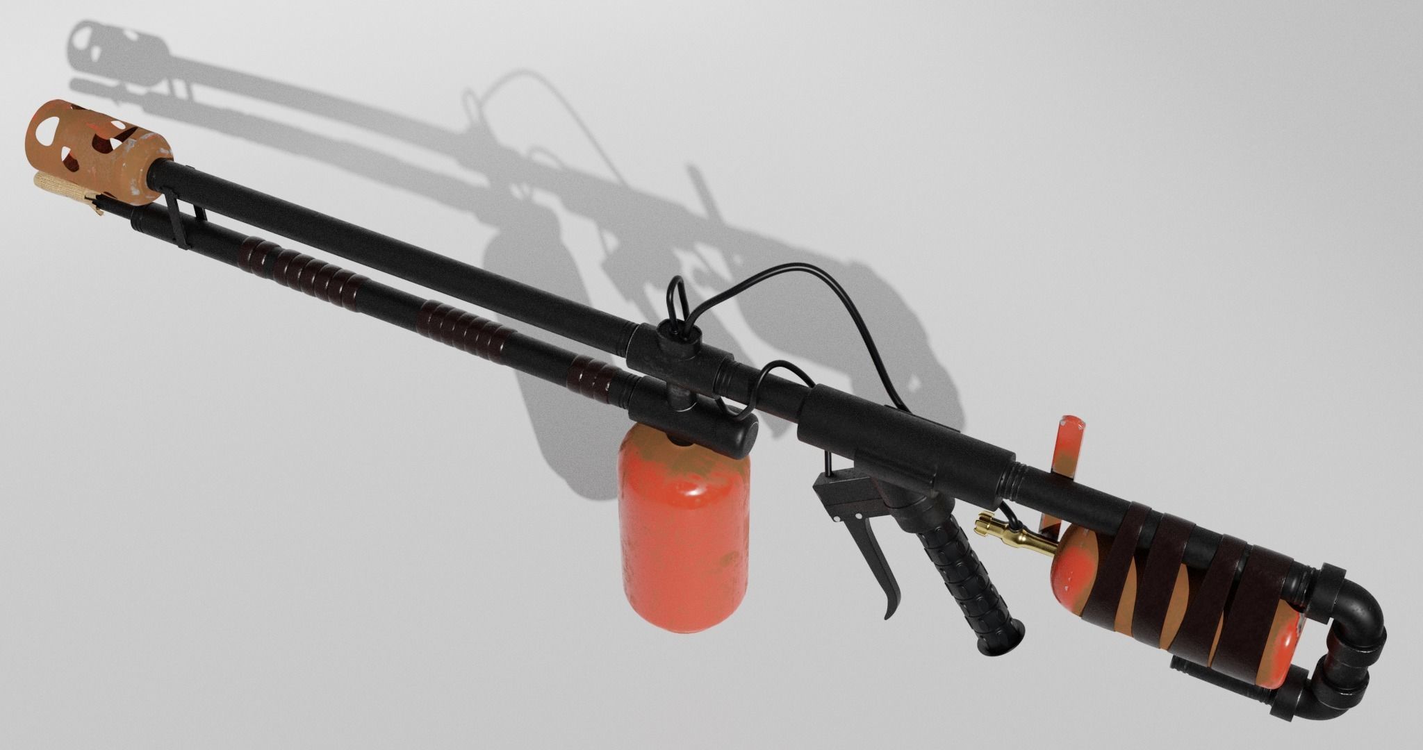 flamethrower Gun 3D model | CGTrader