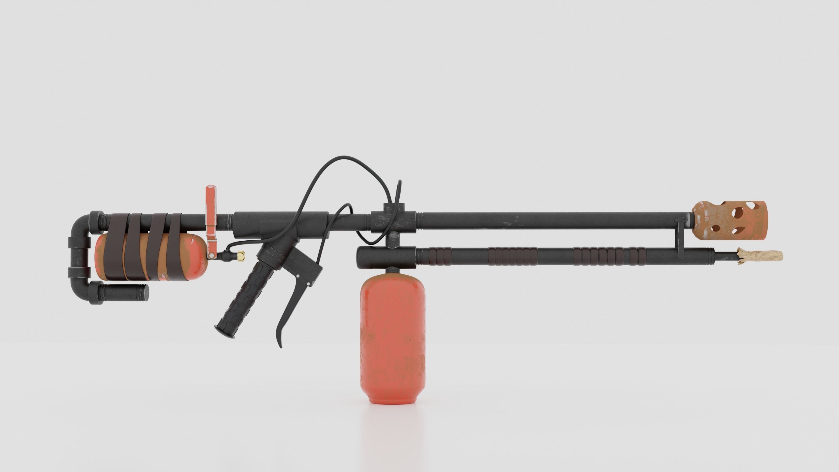 flamethrower Gun 3D model | CGTrader