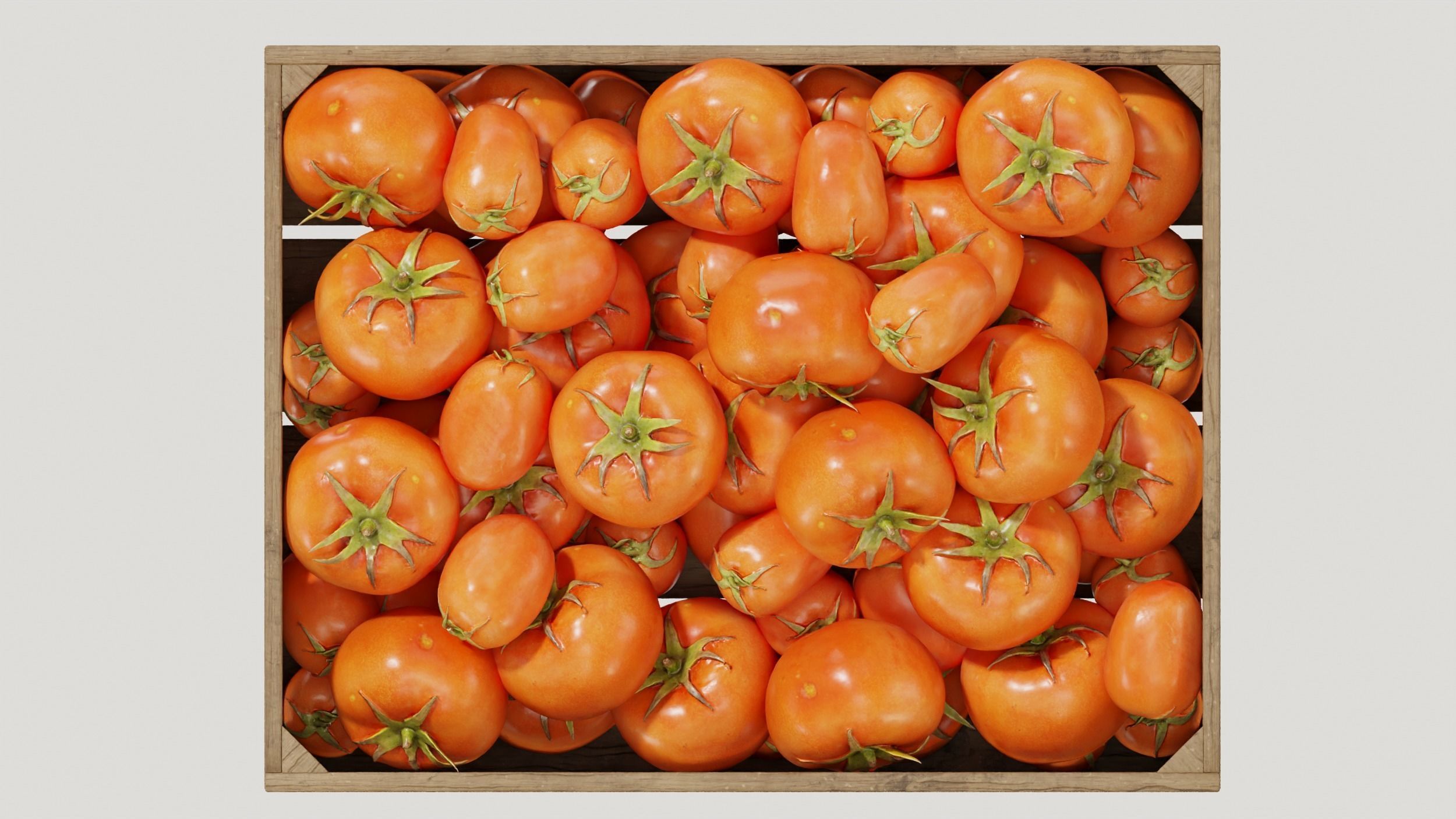 tomato crates 3D model | CGTrader
