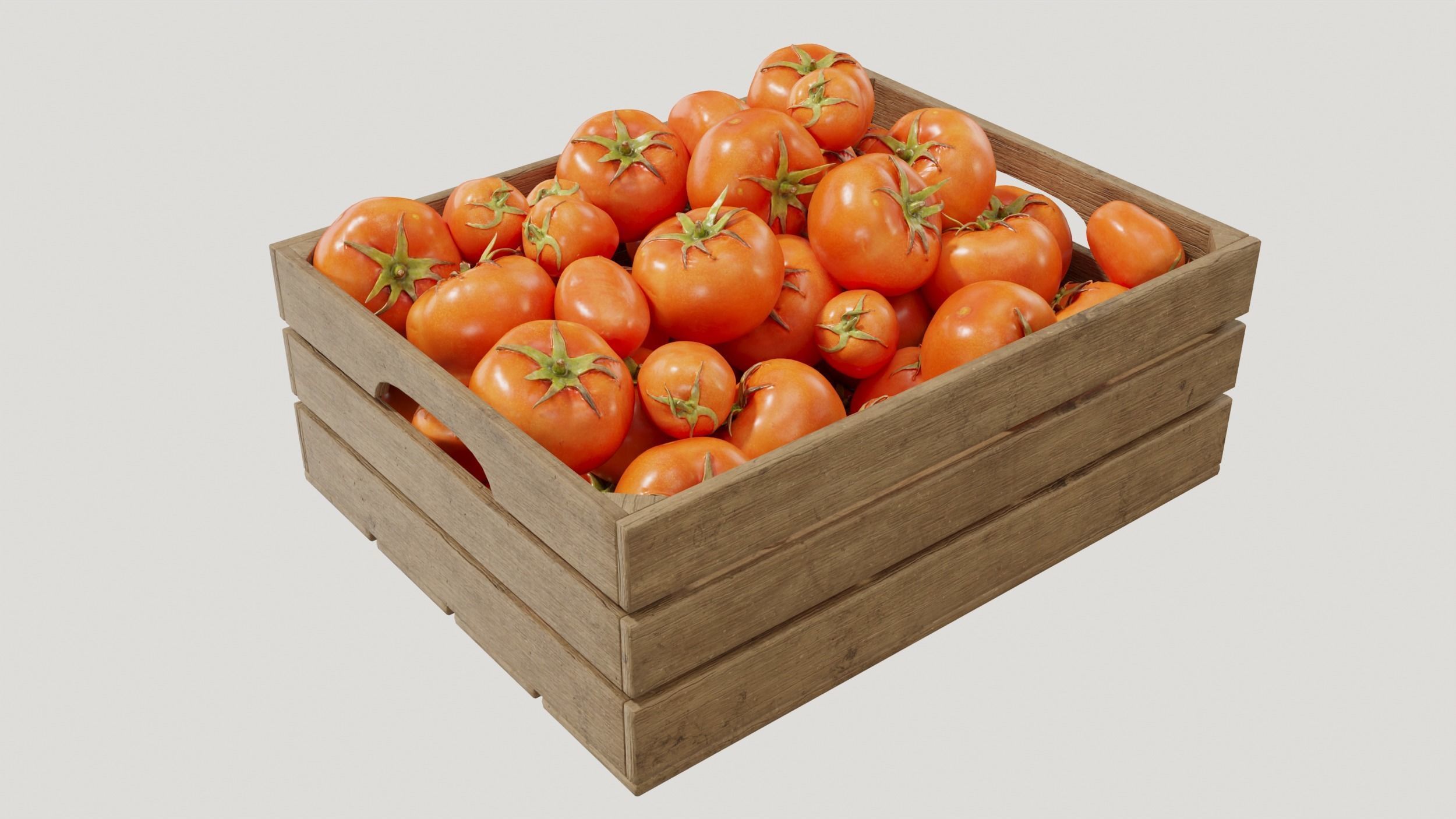 tomato crates 3D model | CGTrader
