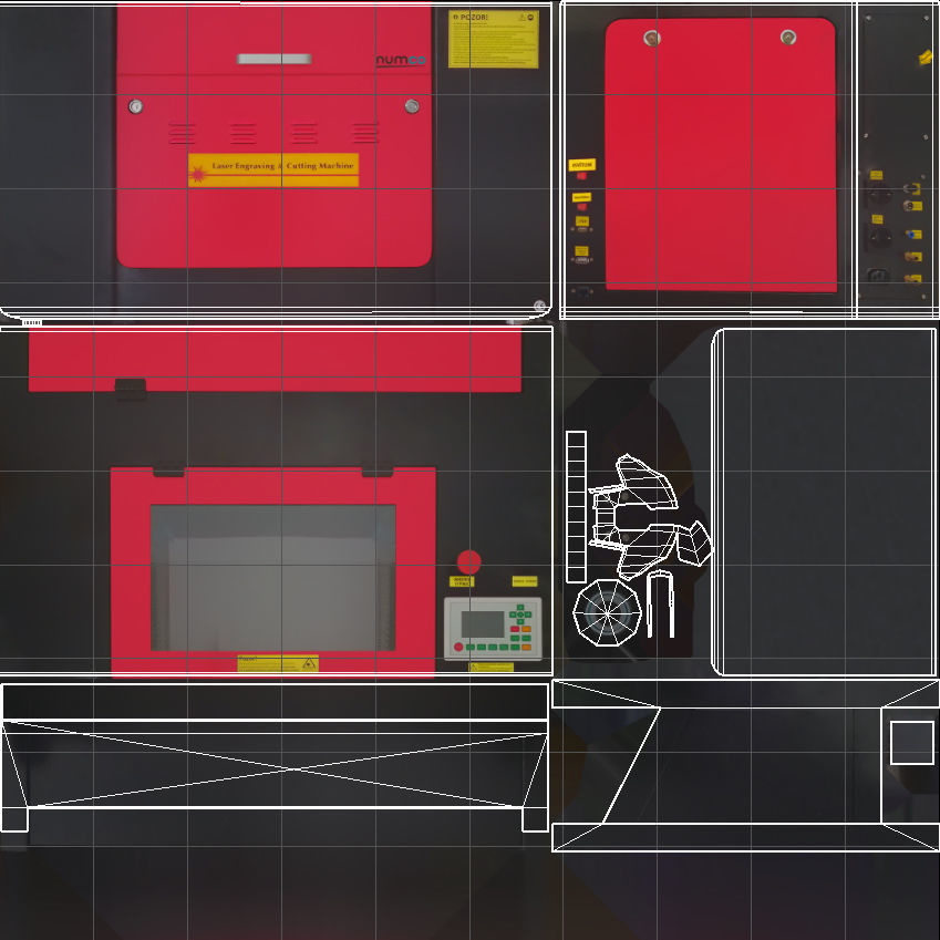 3D model CNC Laser Cutting Machine VR / AR / low-poly | CGTrader