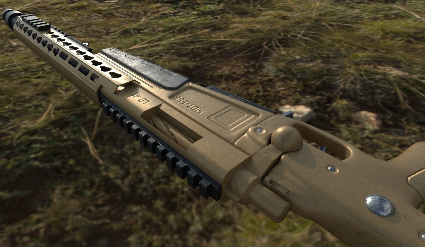 3D model LC 42 Rifle VR / AR / low-poly rigged | CGTrader