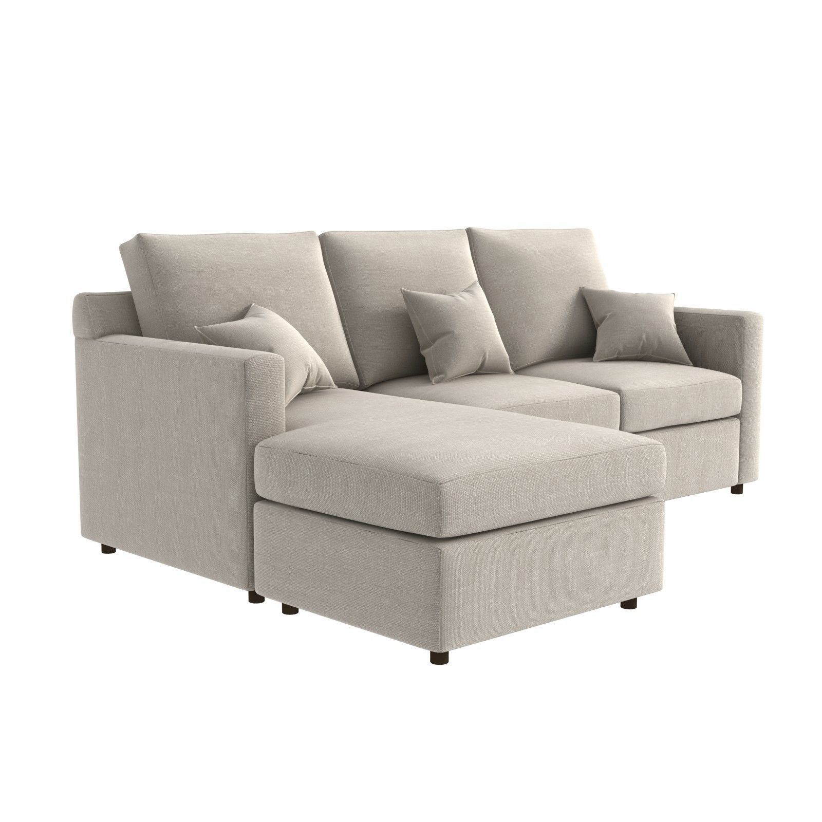 Crate And Barrel Barrett II Reversible Sectional corner sofa 3D model | CGTrader