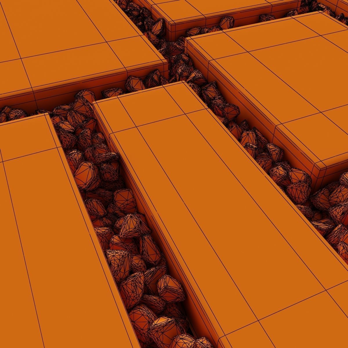 Paving tile pebble n12 3D model | CGTrader