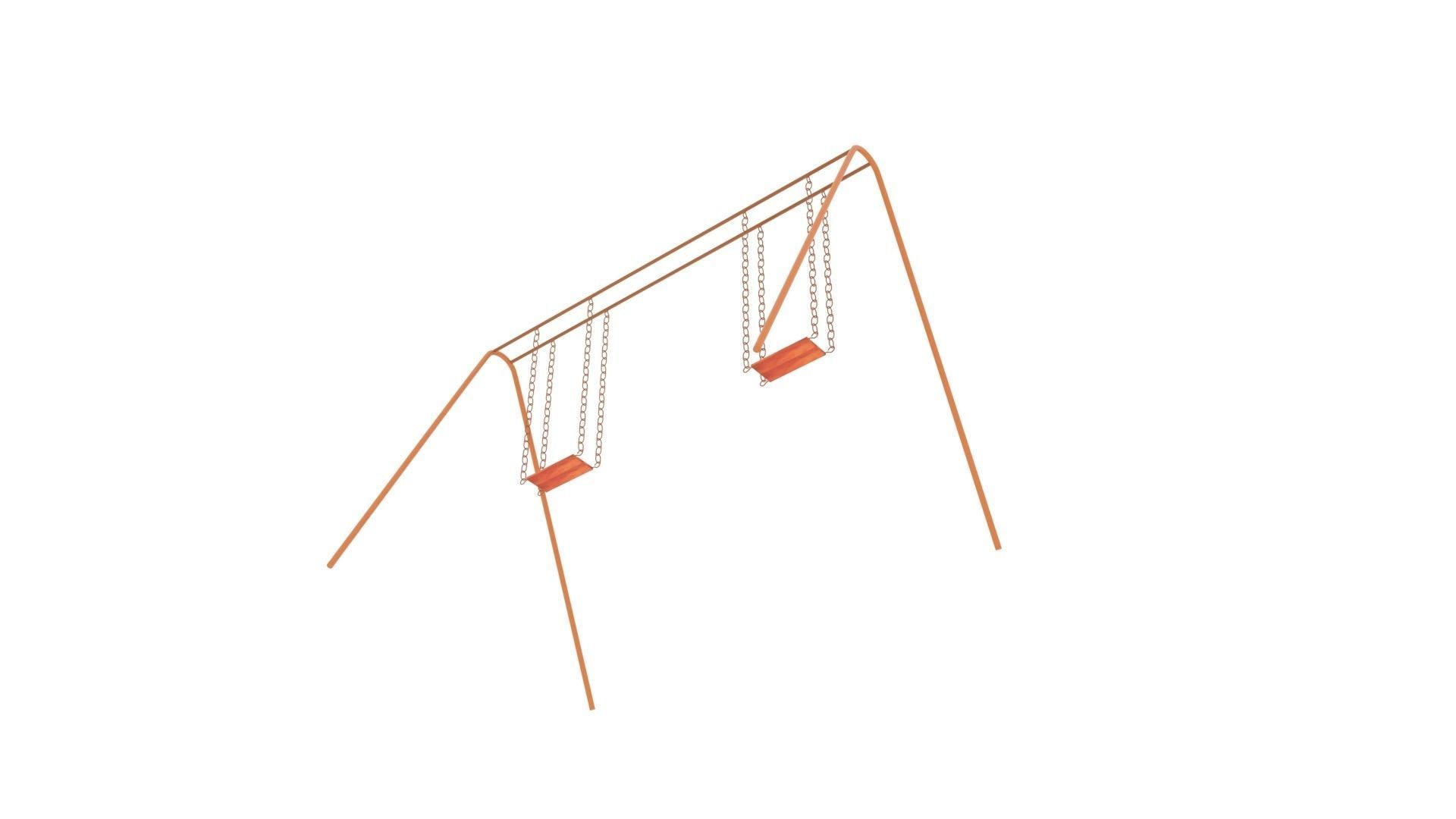 Swinging Swing 3D model animated | CGTrader