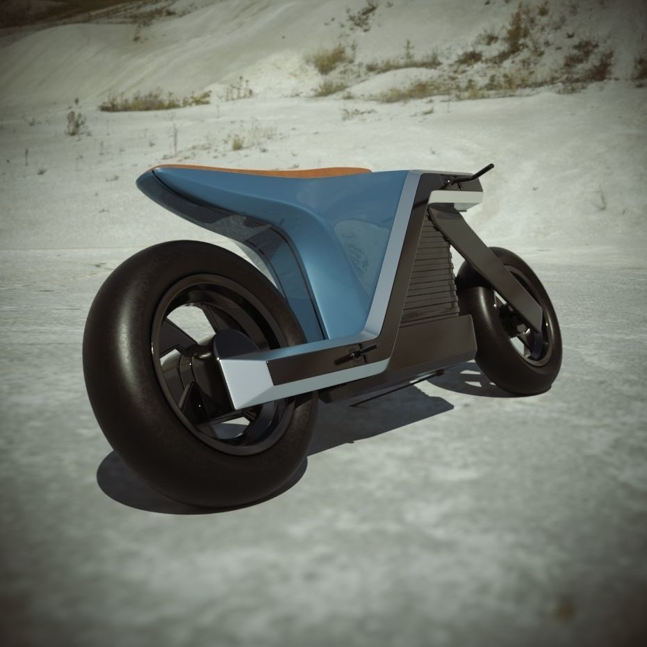 Futuristic Moto 2 3D model | CGTrader