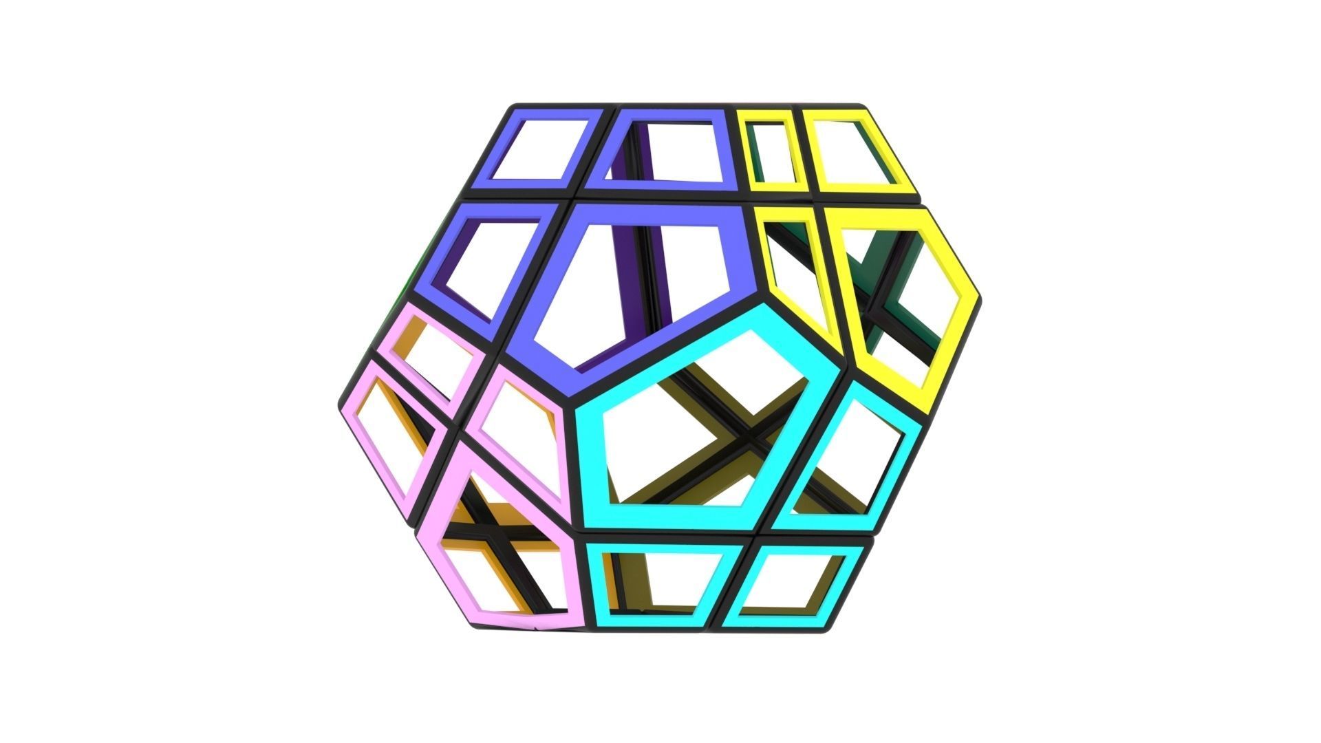 Skewb Ultimate Skeleton 3D model | CGTrader