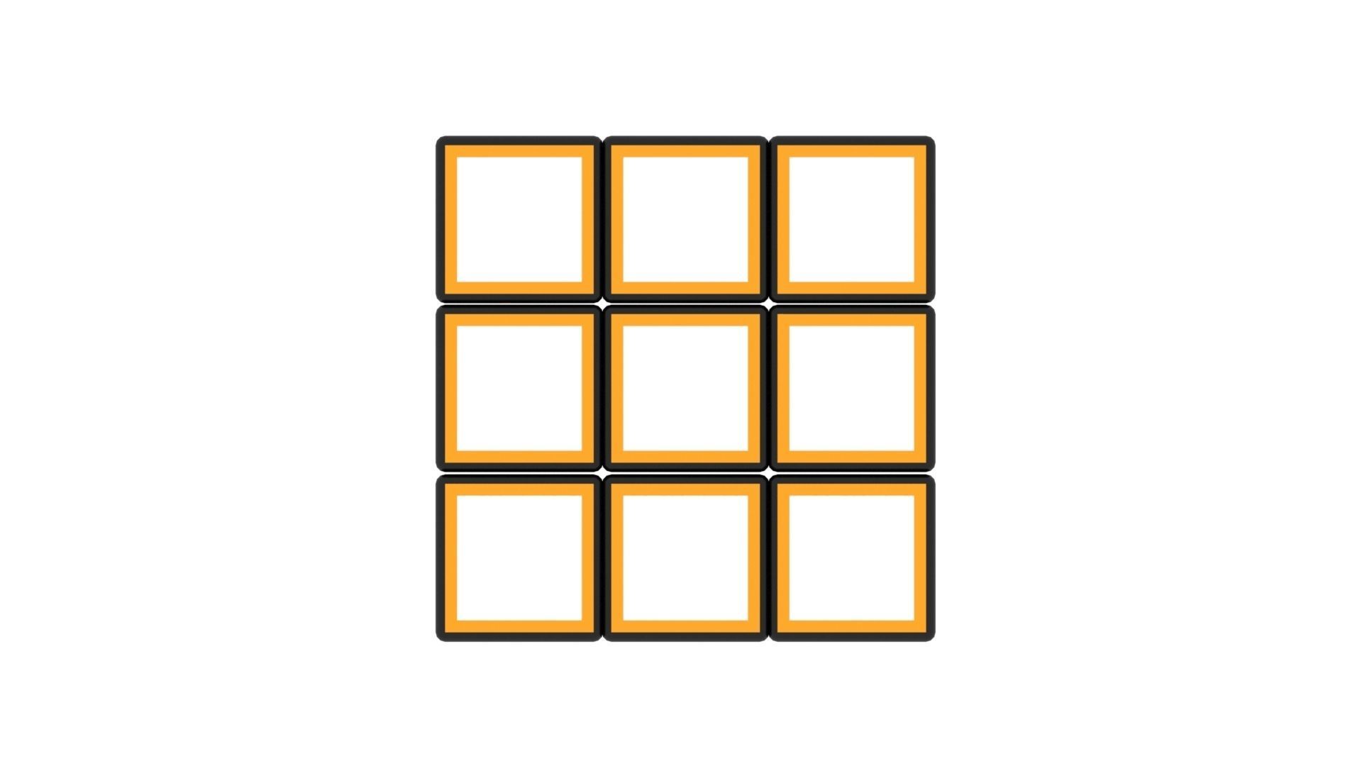 Rubiks Cubes Skeleton Collection 3D model | CGTrader