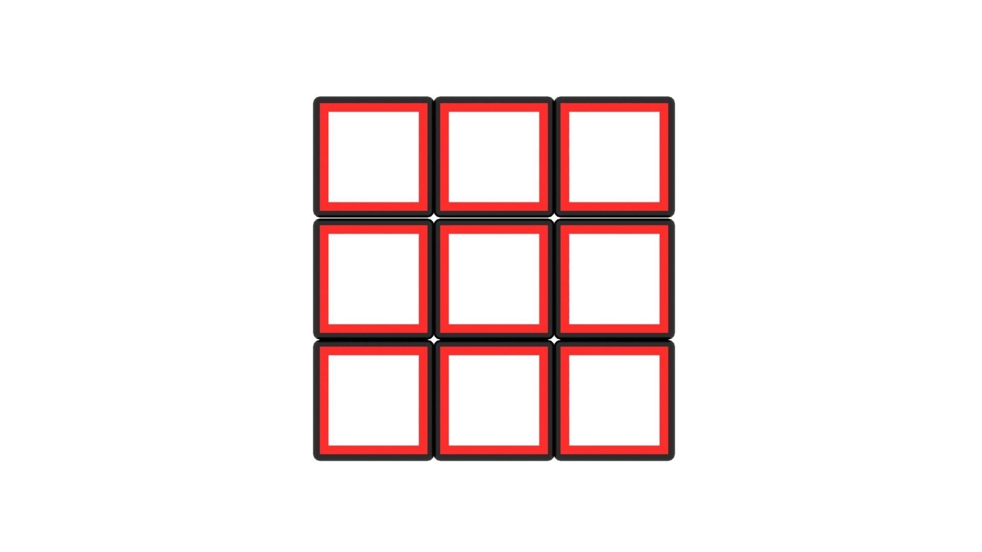 Rubiks Cubes Skeleton Collection 3D model | CGTrader