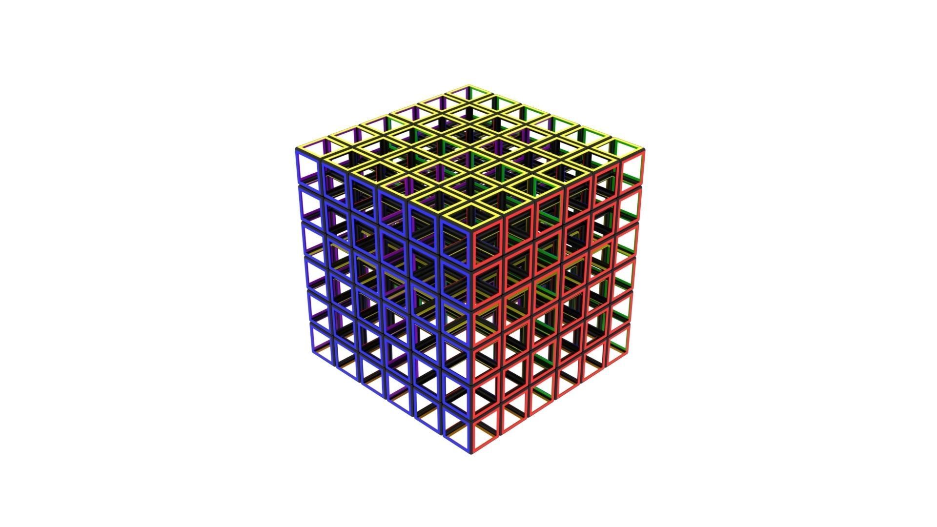 Rubiks Cubes Skeleton Collection 3D model | CGTrader