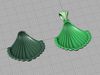 Scallop Shell Pendant Nautical Jewelry Necklace 3D model 3D printable ...