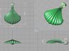 Scallop Shell Pendant Nautical Jewelry Necklace 3D model 3D printable ...