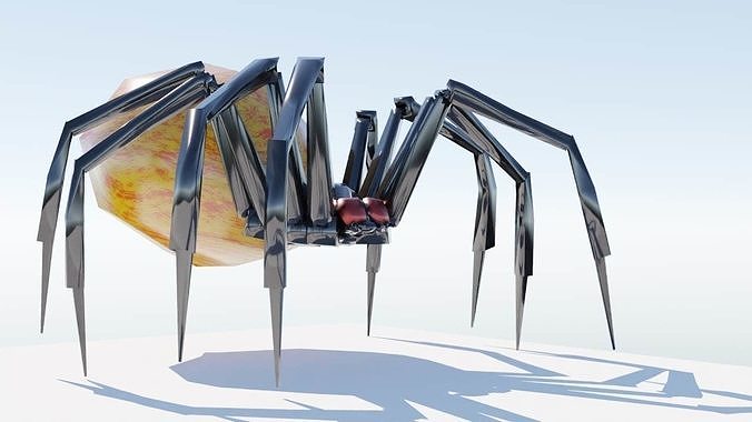 Terrifying spider for horror free VR / AR / low-poly 3D model animated ...