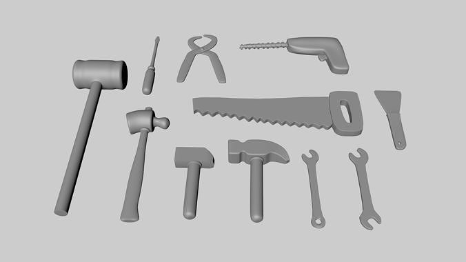 Stylized Tools 3D model | CGTrader