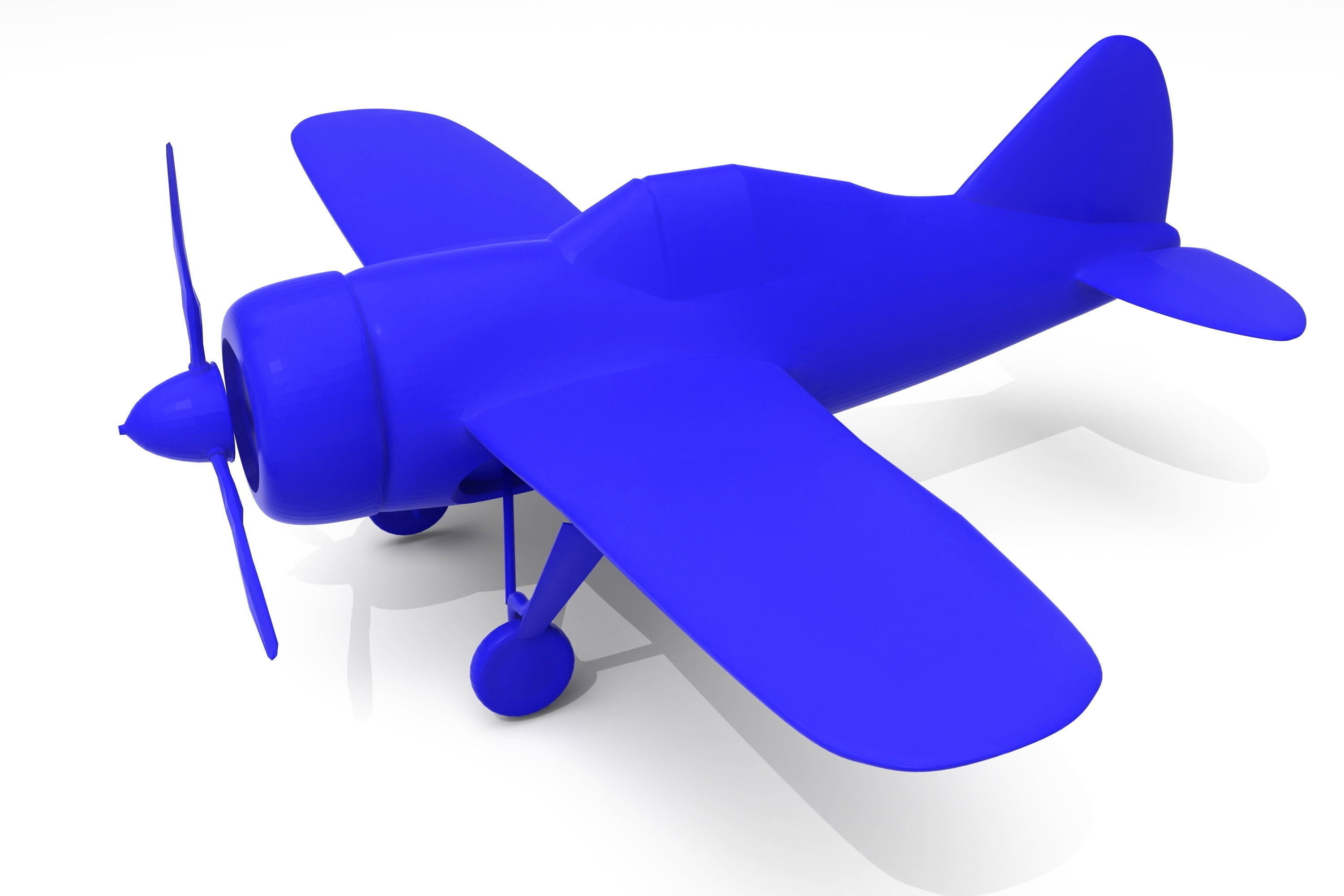 3D Print Ready Very simple Brewster F2A Buffalo model 3D model 3D ...