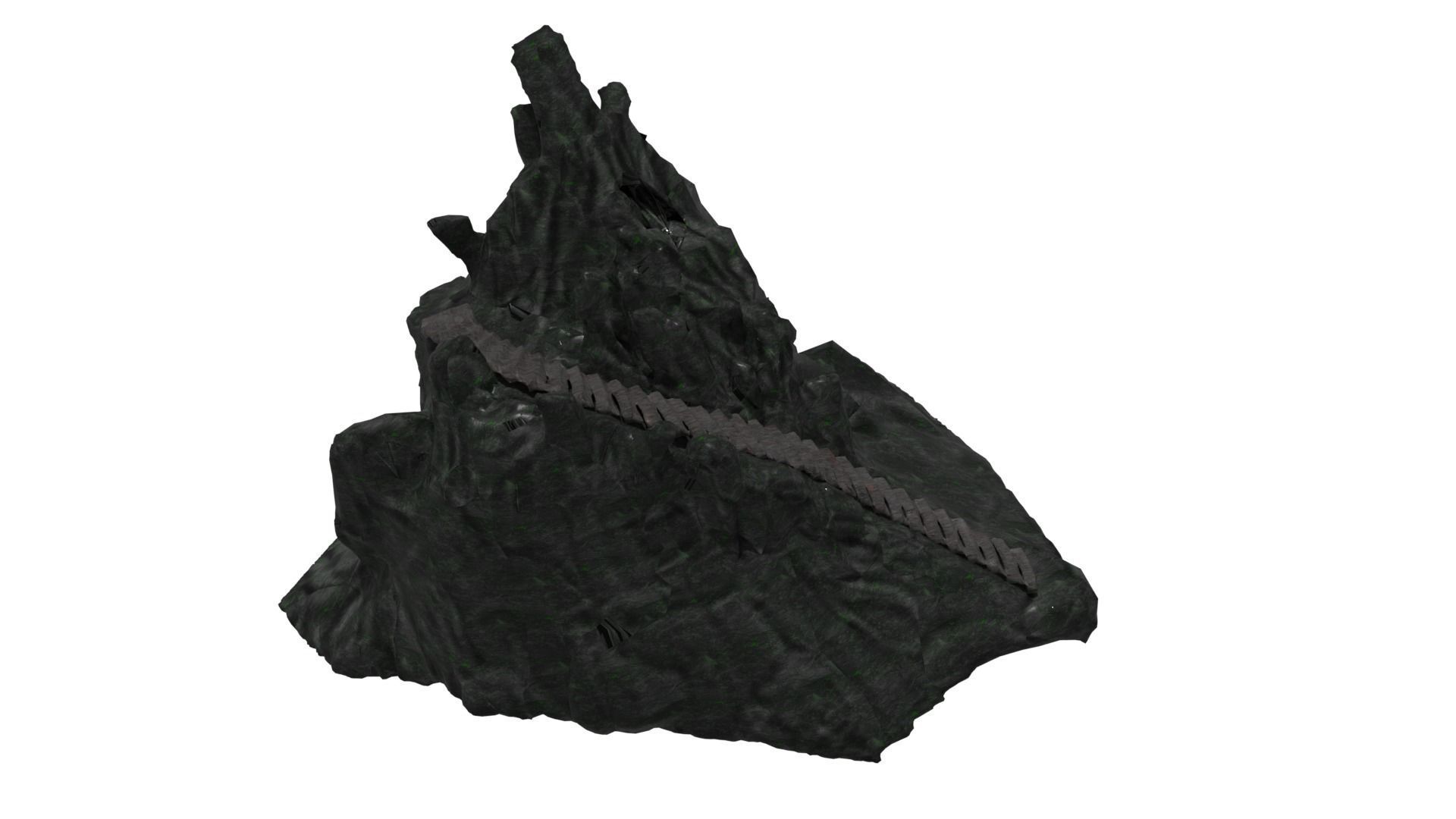 3D model Stairs in the Mountain to Heaven Low poly VR / AR / low-poly ...