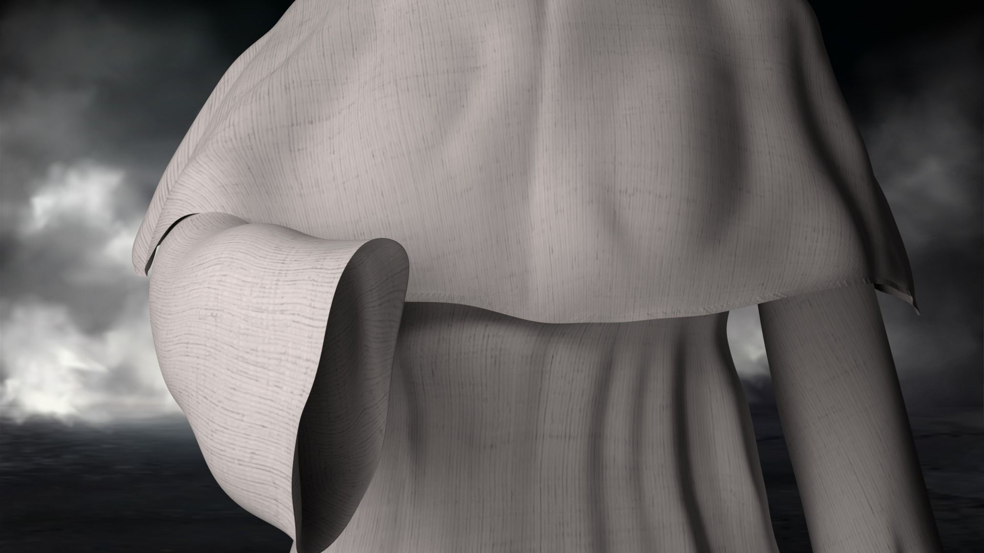 Half Body 3D Nun Outfit for NFT 3D model | CGTrader