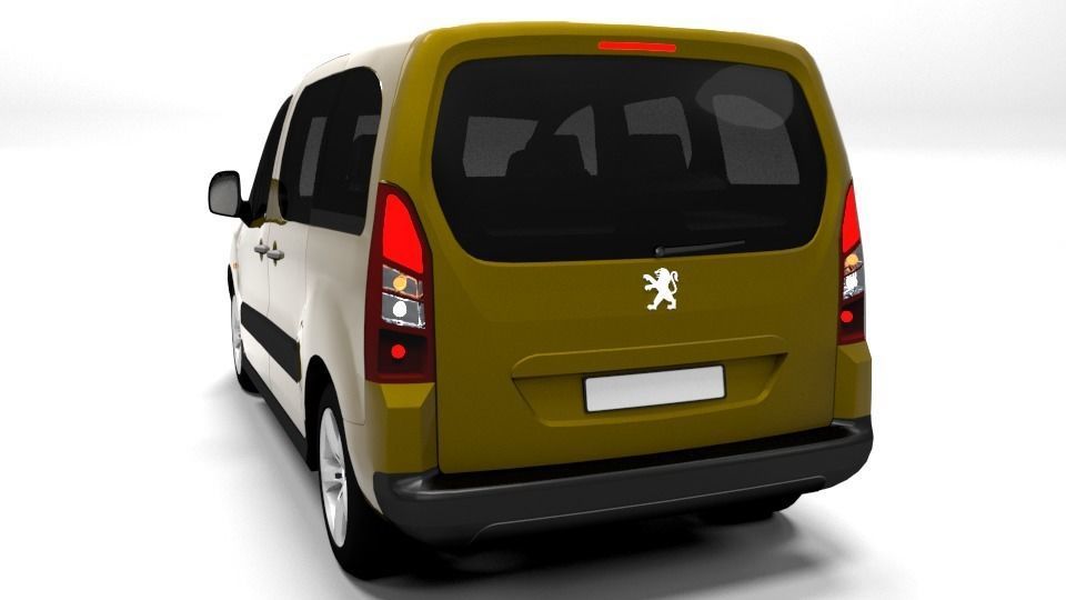 3D model PEUGEOT PARTNER 2009 LOWPOLY VR / AR / low-poly | CGTrader