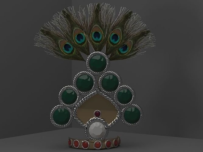 hindu god crown mukut 3D model | CGTrader