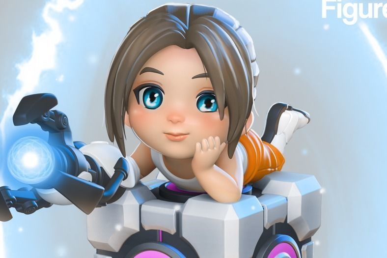 Chibi Chell - Portal 3D model 3D printable | CGTrader