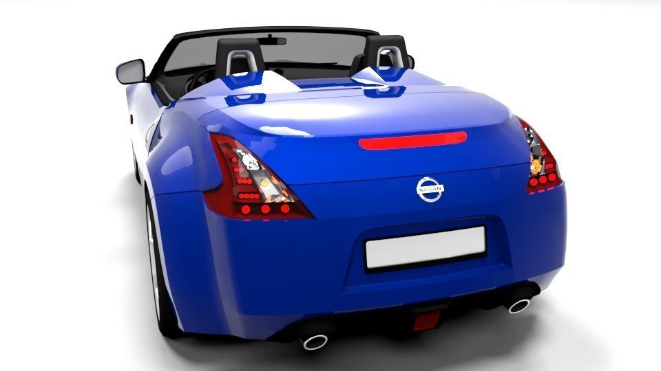 3D model NISSAN 370Z CABRIO OPEN LOWPOLY VR / AR / low-poly | CGTrader