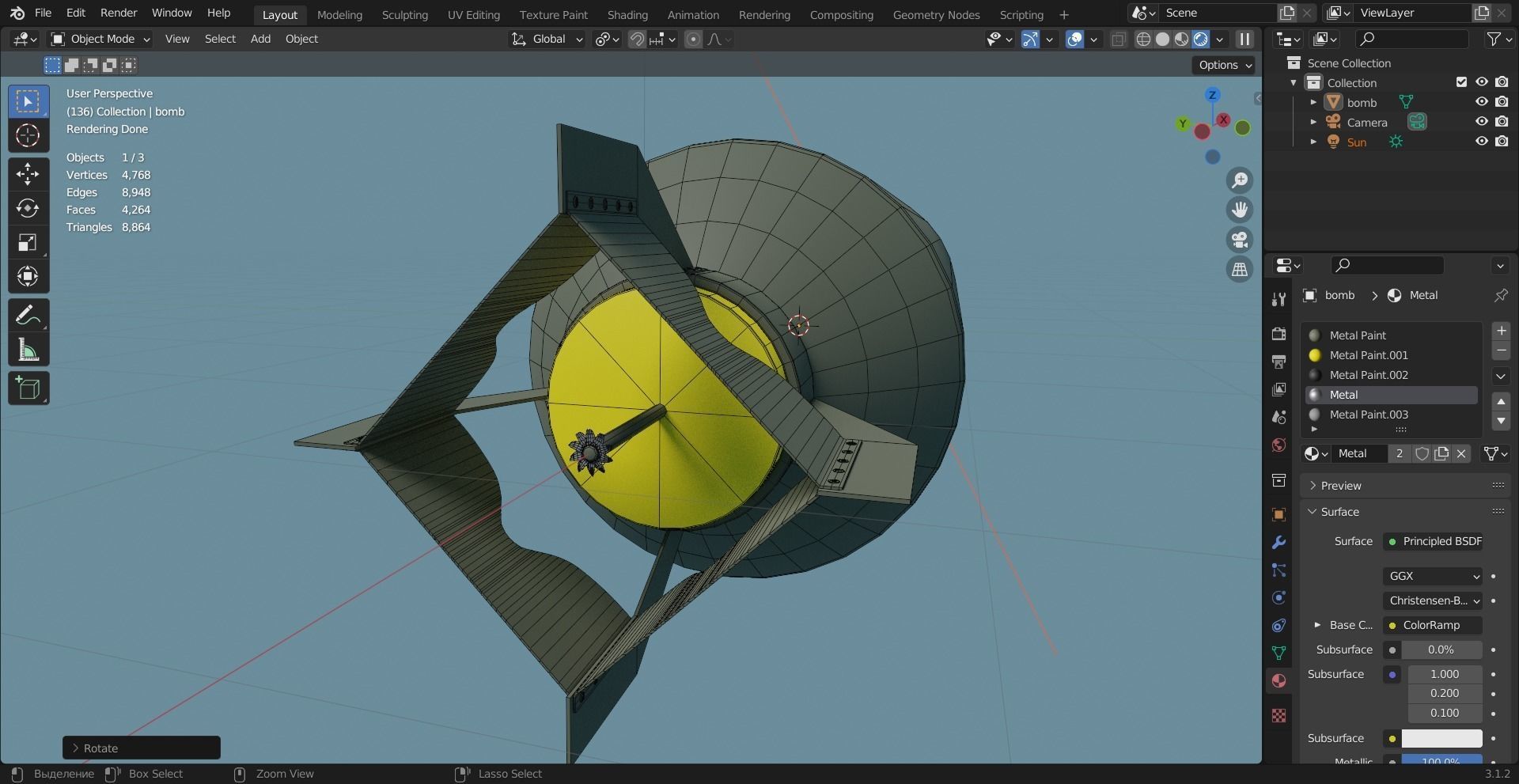 Atomic bomb free 3D model | CGTrader