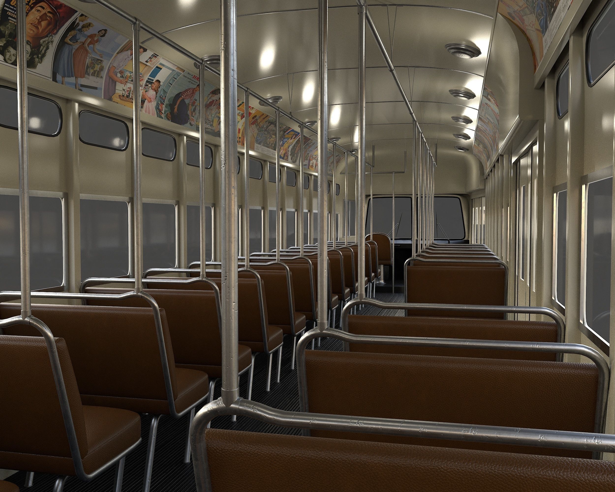 PCC Trolley Car Municipal Retro Railway 3D model | CGTrader