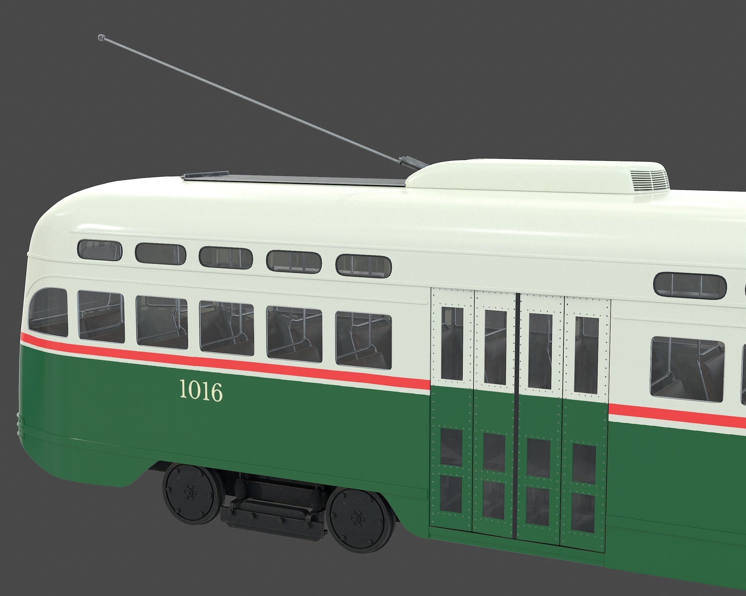 PCC Trolley Car Municipal Retro Railway 3D model | CGTrader