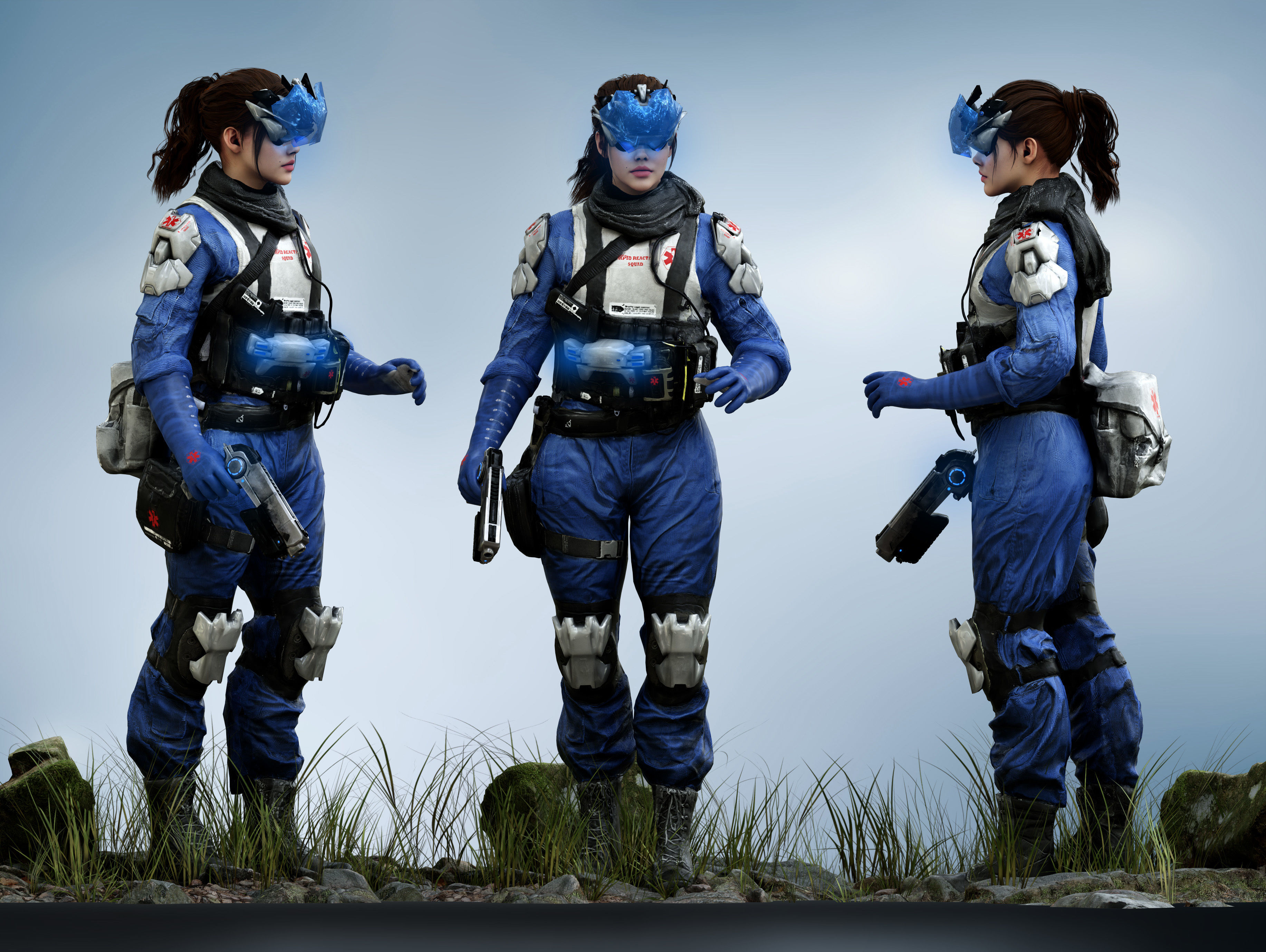 3D model Sci Fi Medic Soldier VR / AR / low-poly rigged | CGTrader