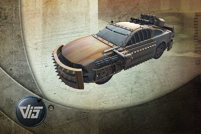 3D model Apocalyptic Car VR / AR / low-poly | CGTrader
