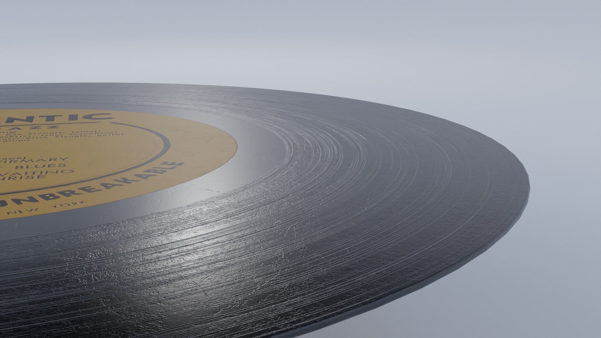 3D model Retro Vinyl Disk with 4K Textures VR / AR / low-poly | CGTrader