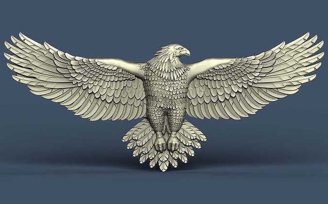 American eagle 3D STL Model for Machine Relief 3D model | CGTrader