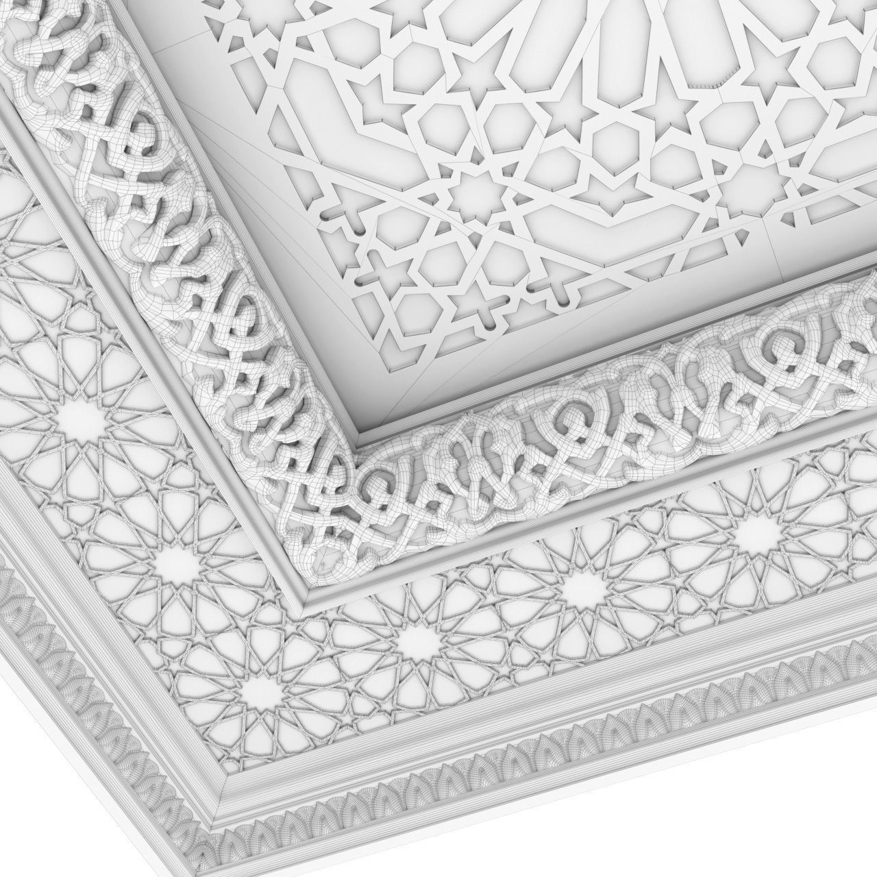 Arabic Oriental Classic Ceiling Set 3D model | CGTrader