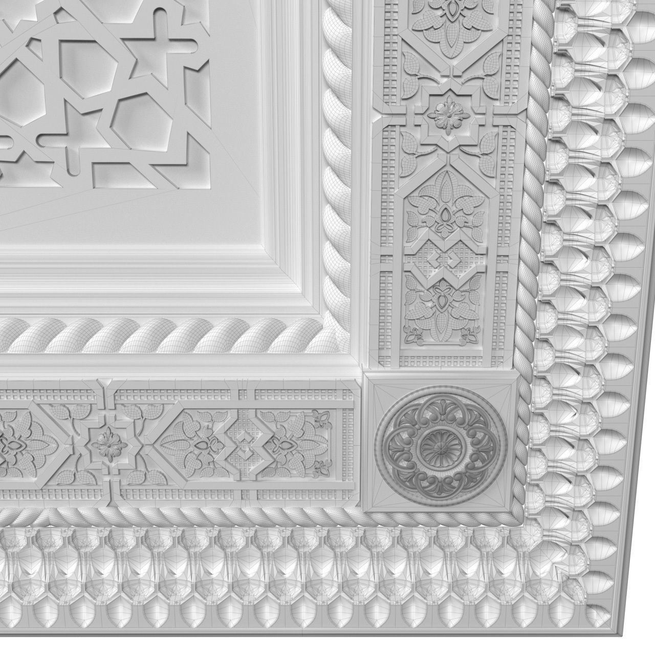 Ceiling in oriental style Arabic decorative ceiling 3D model | CGTrader
