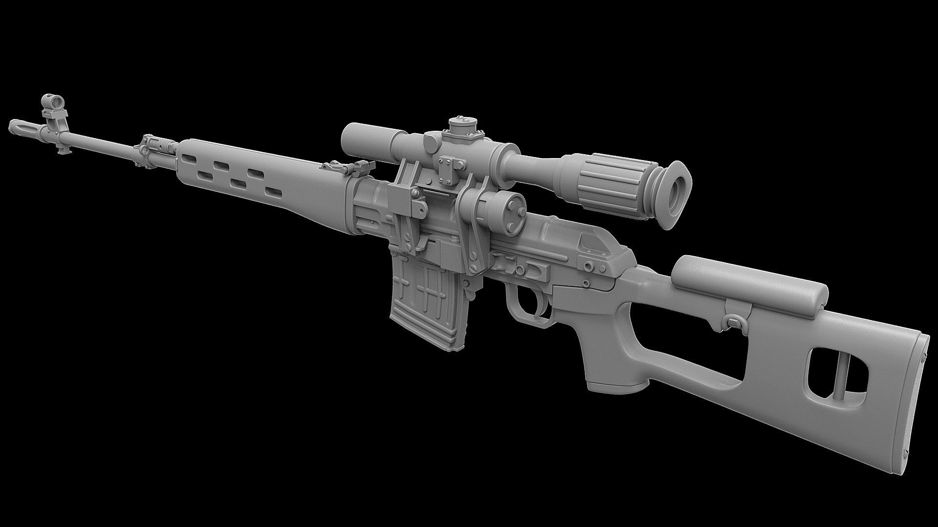 Dragunov SVD 3D model | CGTrader