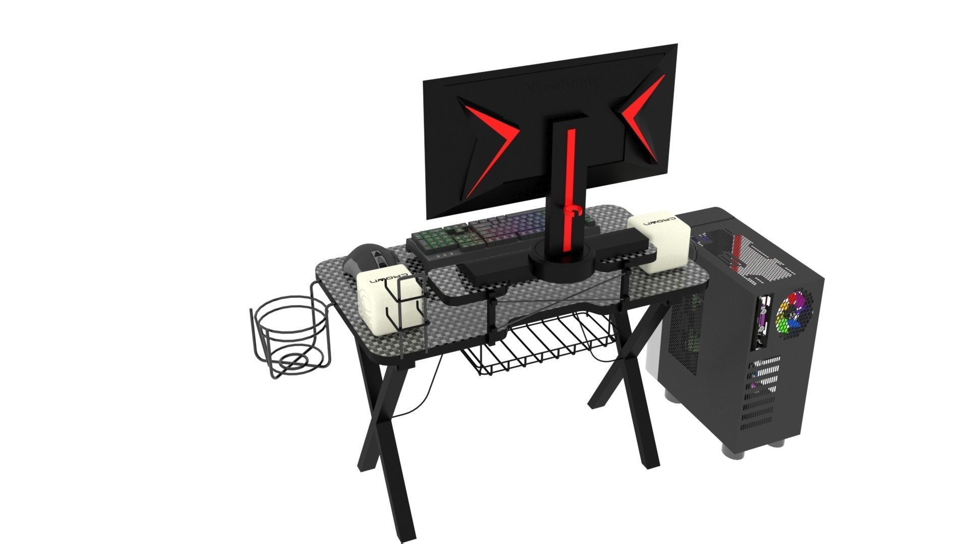 Gaming Computers Set 3D model | CGTrader