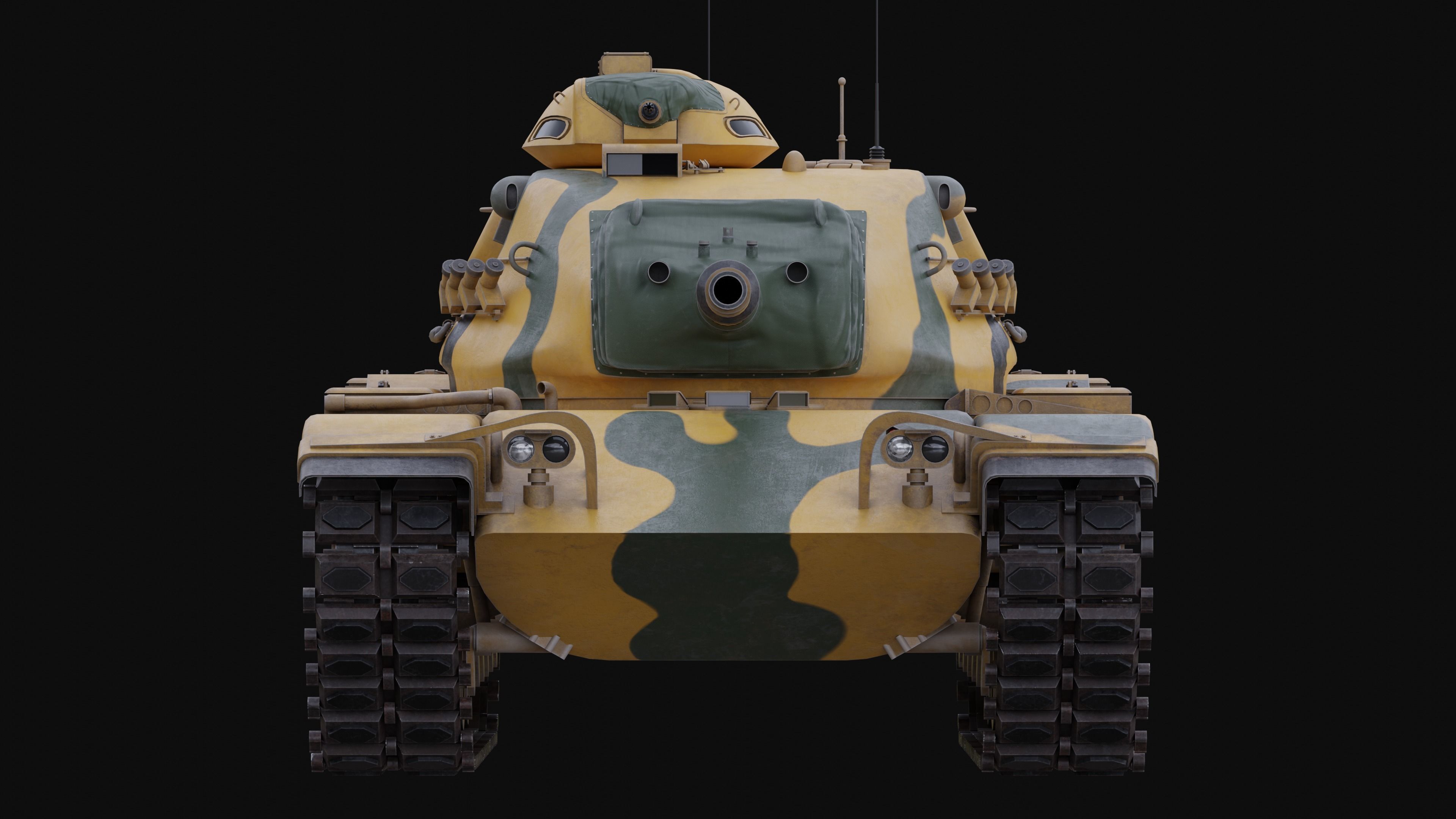 M60A3 Patton - Desert Camo 3D model | CGTrader