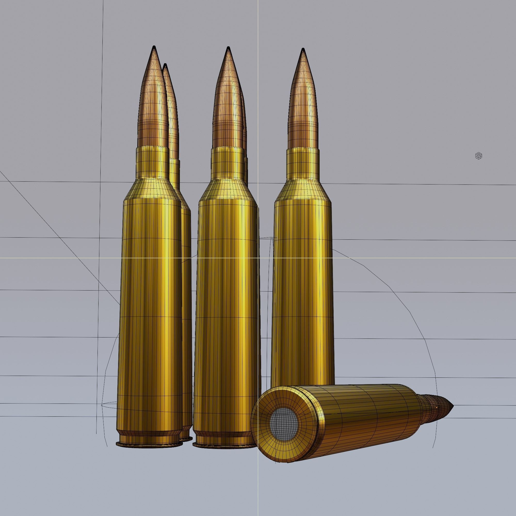 3d model of several bullets for ak 47 3D model | CGTrader