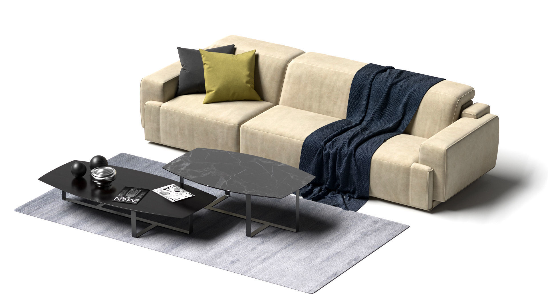 Natuzzi Iago 3D model | CGTrader