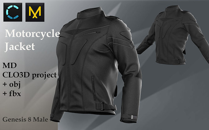 Motorcycle Jacket 3D model | CGTrader